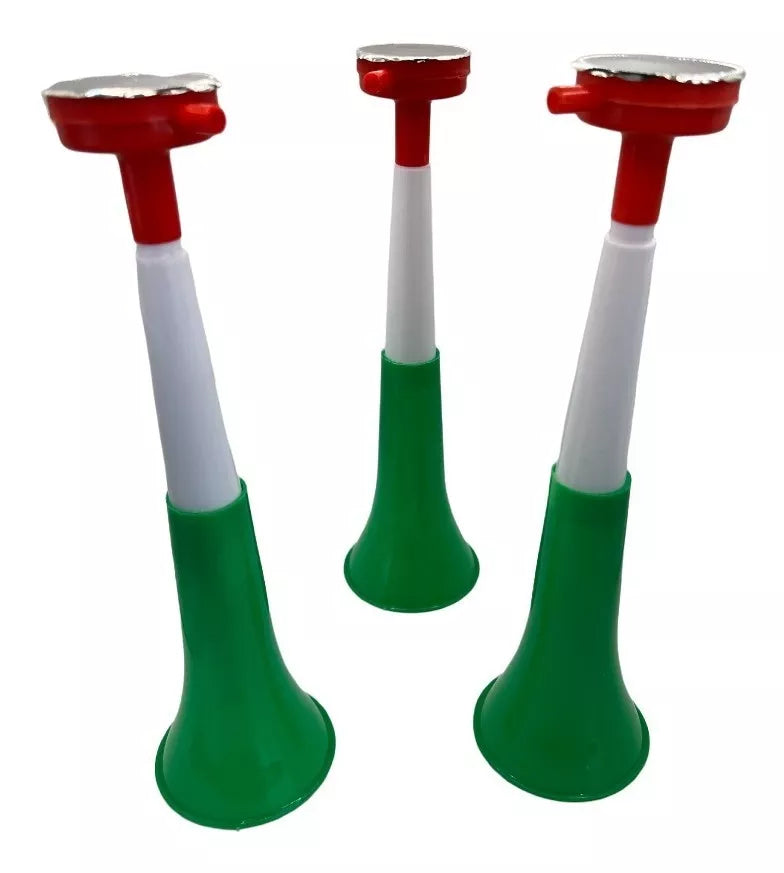 5 Corneta Tricolor 35cm – Sombreros y Fiesta Mexico